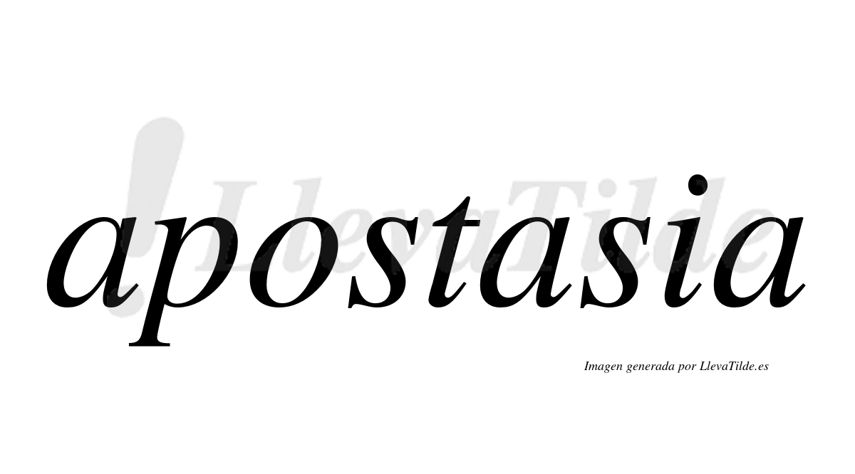 ¿Lleva tilde apostasia? | LlevaTilde.es