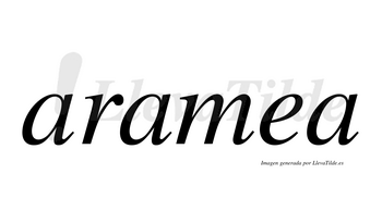¿Lleva tilde aramea? | LlevaTilde.es