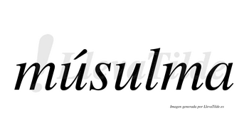 ¿Lleva tilde músulma? | LlevaTilde.es