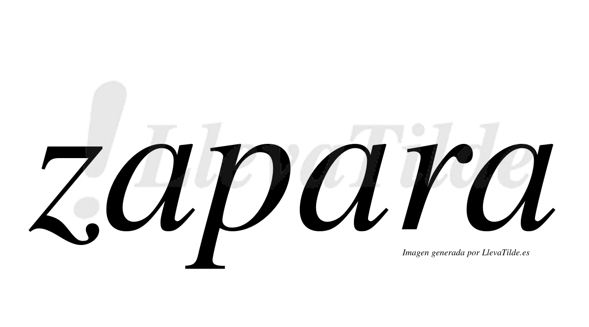 ¿Lleva tilde zapara? | LlevaTilde.es