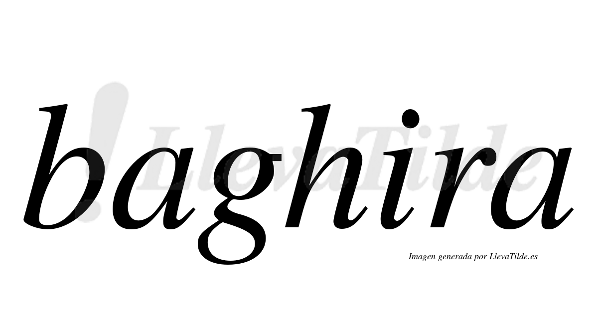 ¿Lleva tilde baghira? | LlevaTilde.es