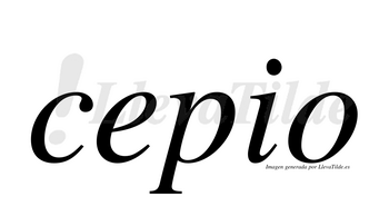 ¿Lleva tilde cepio? | LlevaTilde.es