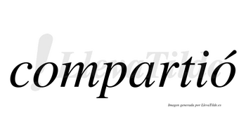 ¿Lleva tilde compartió? | LlevaTilde.es