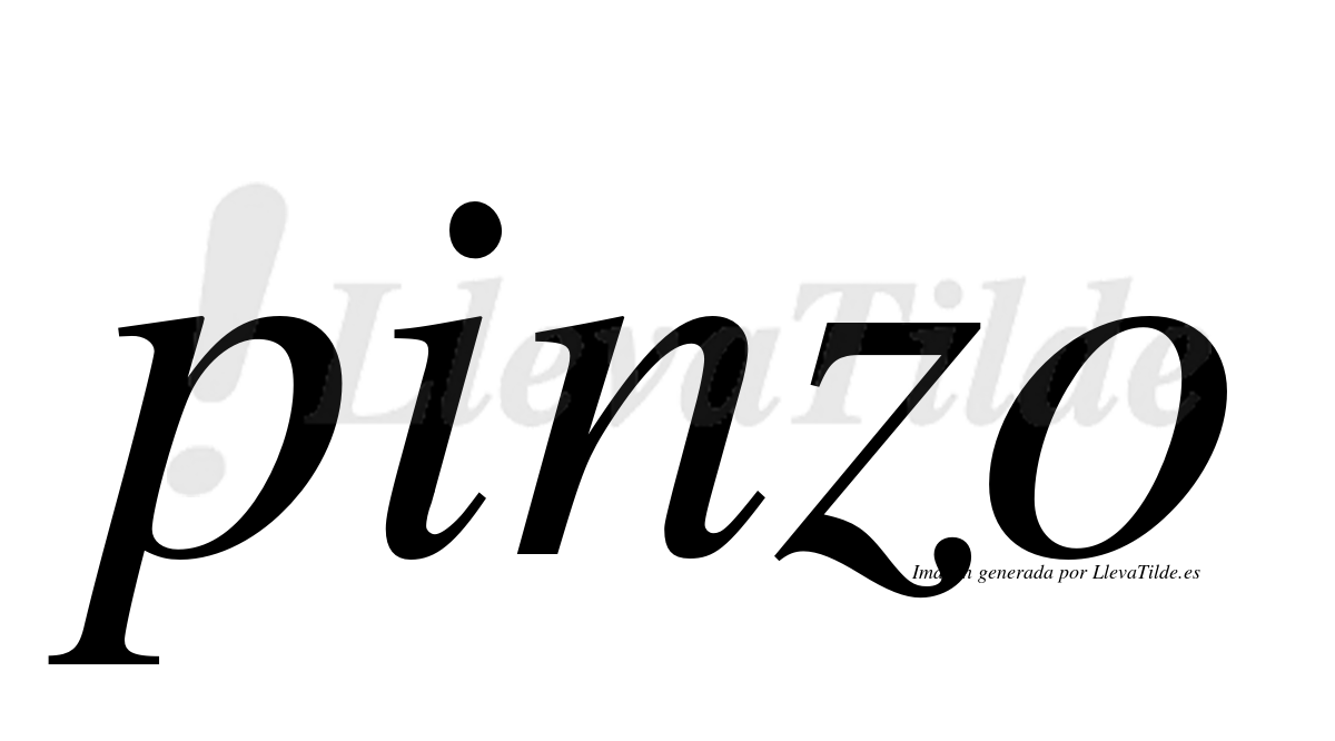 ¿Lleva tilde pinzo? | LlevaTilde.es