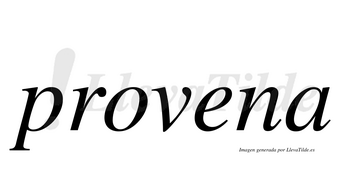 ¿Lleva tilde provena? | LlevaTilde.es