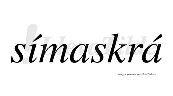 ¿Lleva tilde símaskrá? | LlevaTilde.es