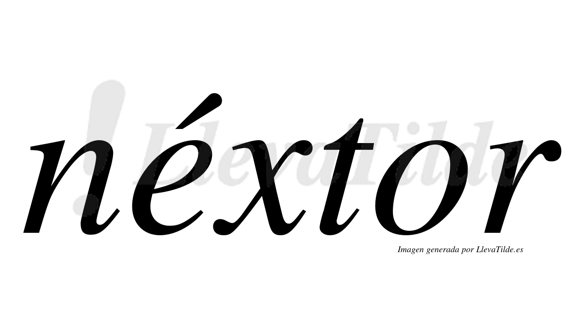 ¿Lleva tilde néxtor? | LlevaTilde.es