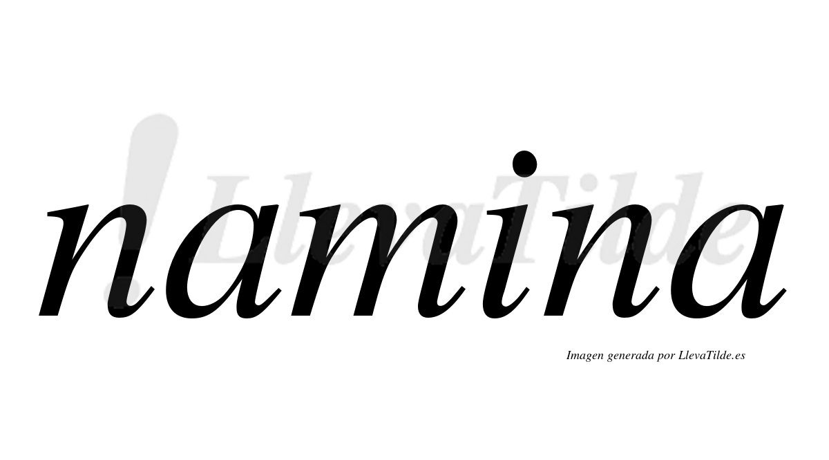 ¿Lleva tilde namina? | LlevaTilde.es
