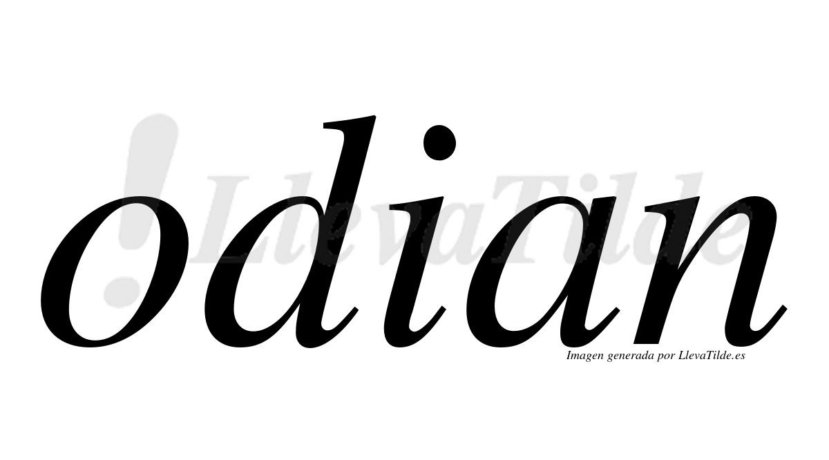 ¿Lleva tilde odian? | LlevaTilde.es