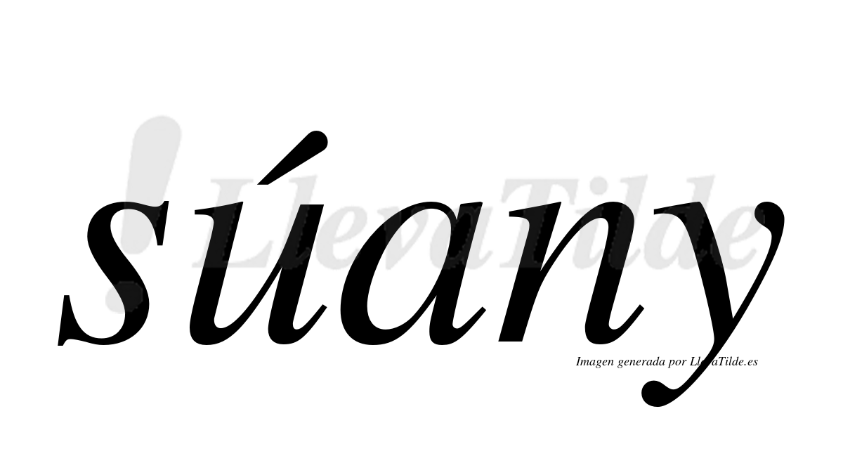 ¿Lleva tilde súany? | LlevaTilde.es