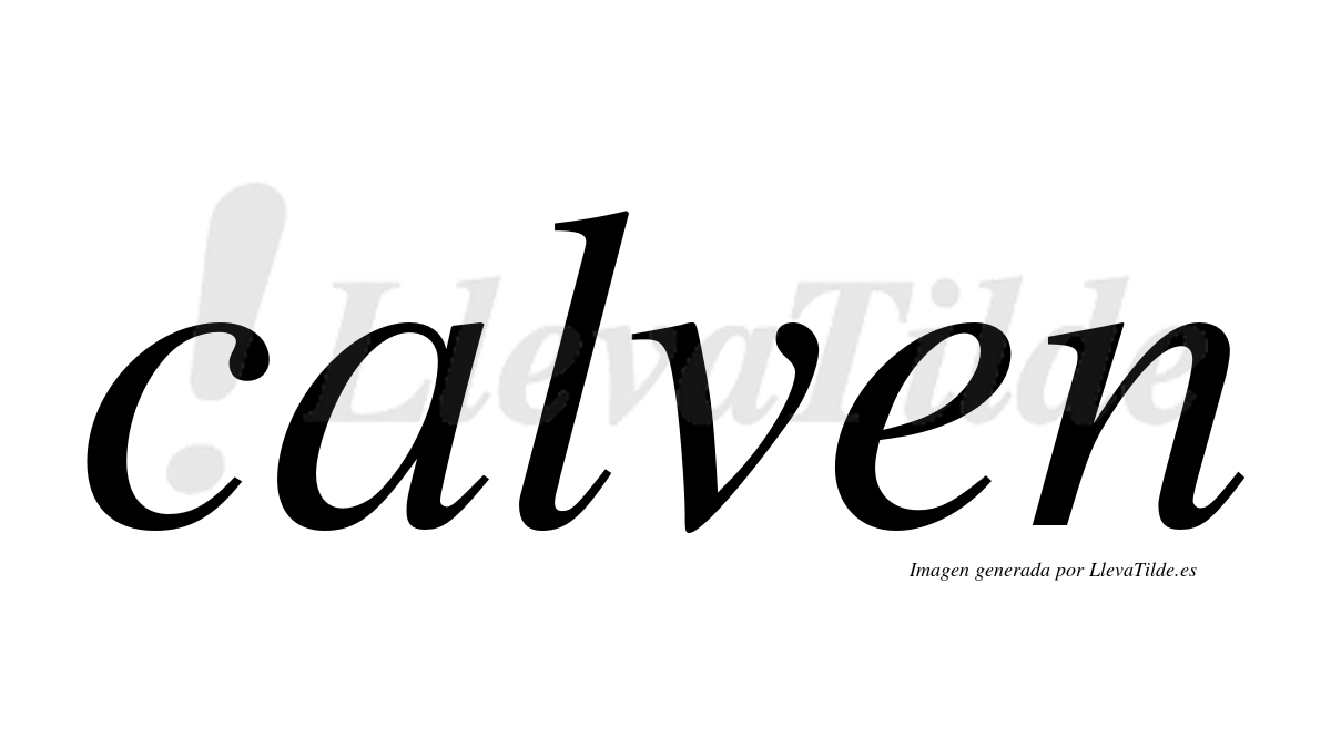 ¿Lleva tilde calven? | LlevaTilde.es