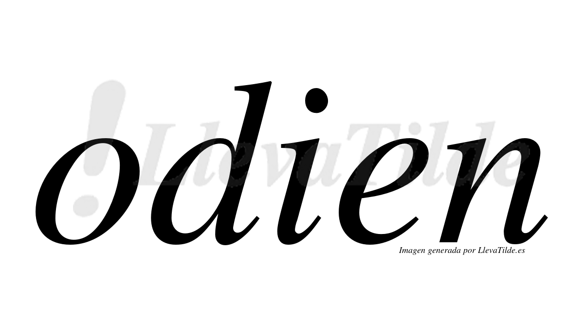 ¿Lleva tilde odien? | LlevaTilde.es