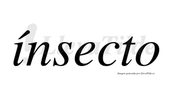 ¿Lleva tilde ínsecto? | LlevaTilde.es