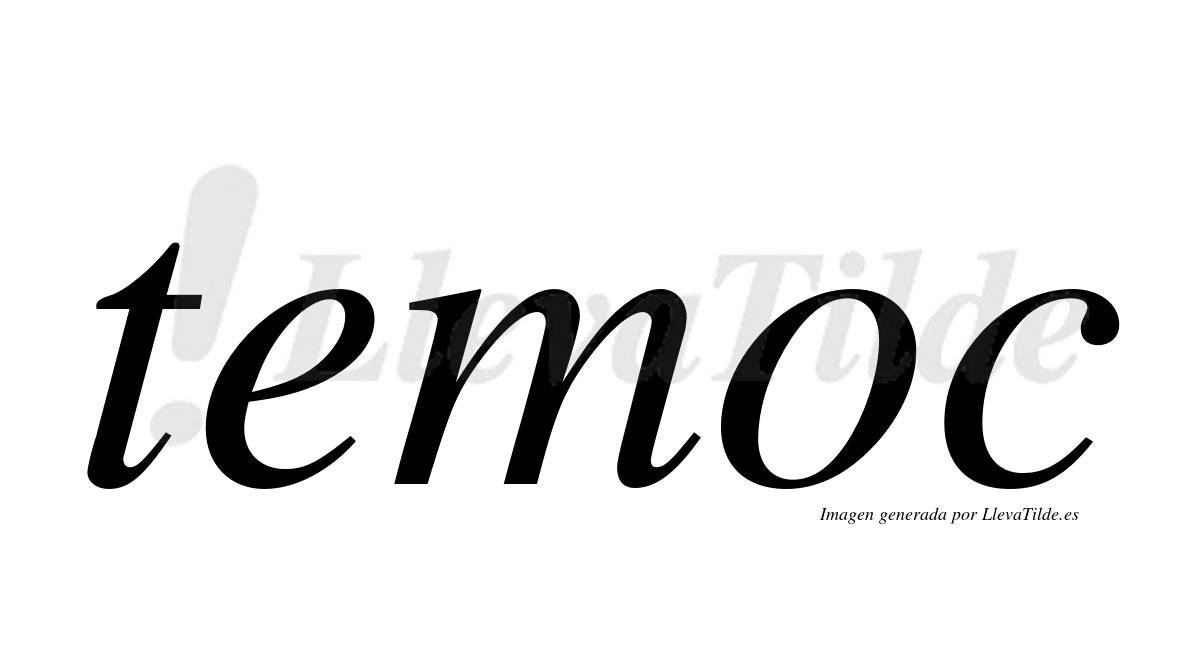 ¿Lleva tilde temoc? | LlevaTilde.es