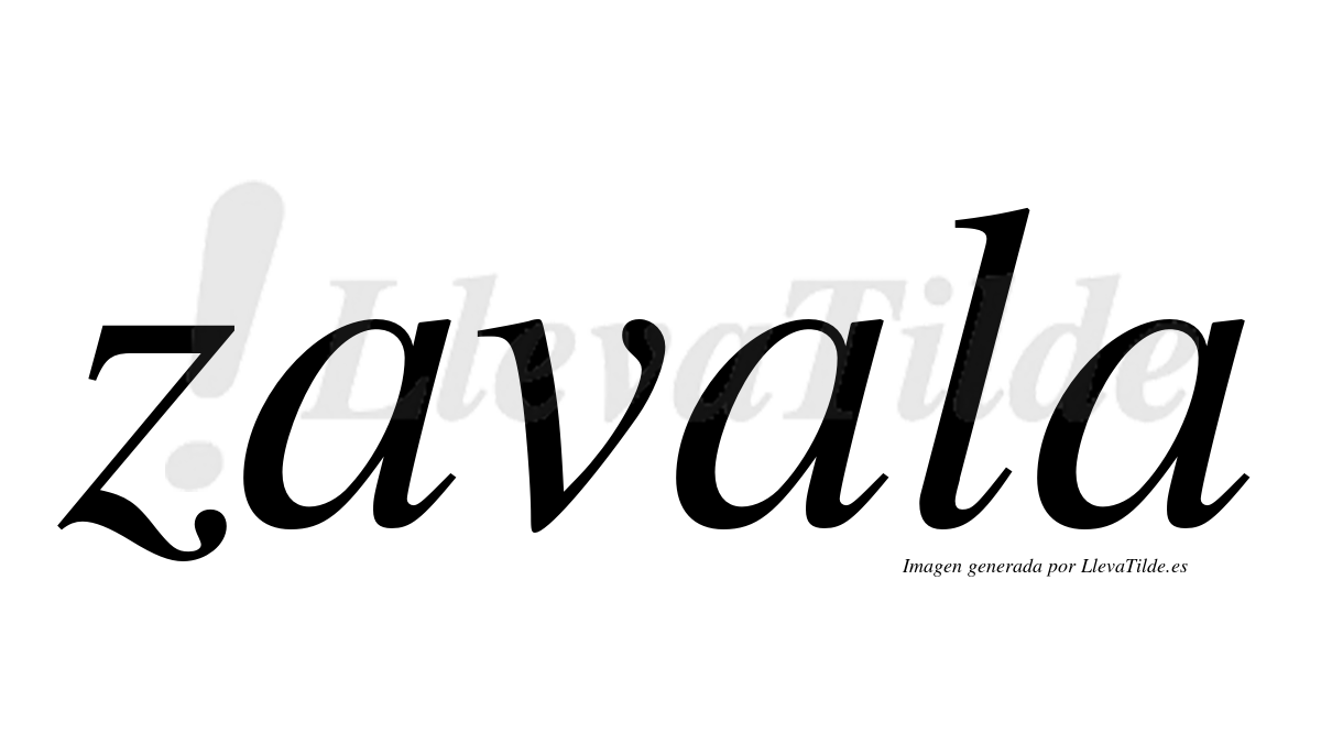¿Lleva tilde zavala? | LlevaTilde.es