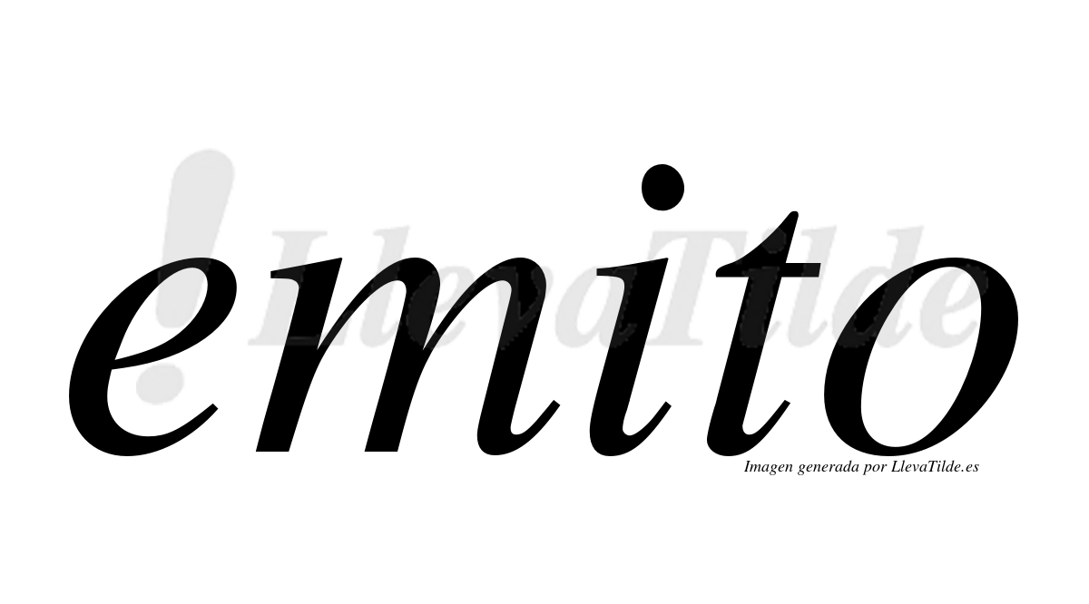 ¿Lleva tilde emito? | LlevaTilde.es