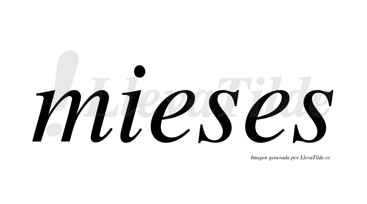 ¿Lleva tilde mieses? | LlevaTilde.es