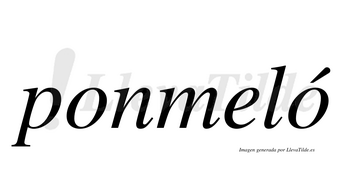 ¿Lleva tilde ponmeló? | LlevaTilde.es