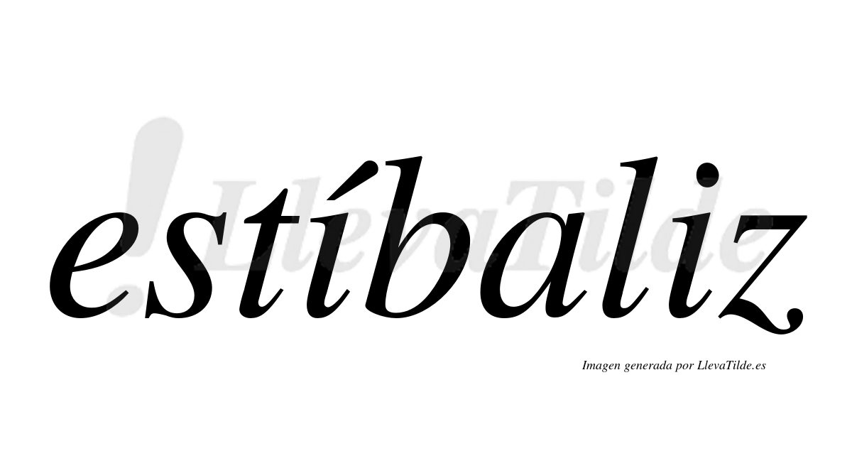 ¿Lleva tilde estíbaliz? | LlevaTilde.es