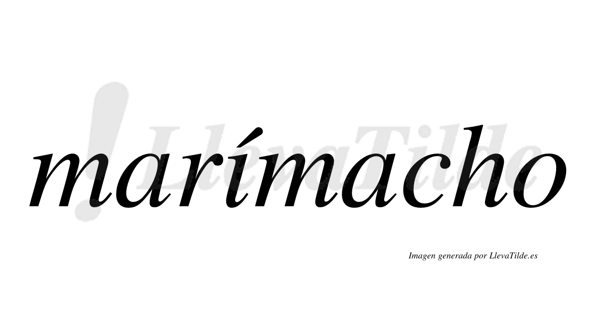 ¿Lleva tilde marímacho? | LlevaTilde.es