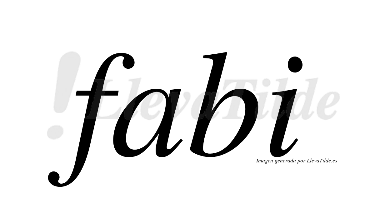 ¿Lleva tilde fabi? | LlevaTilde.es