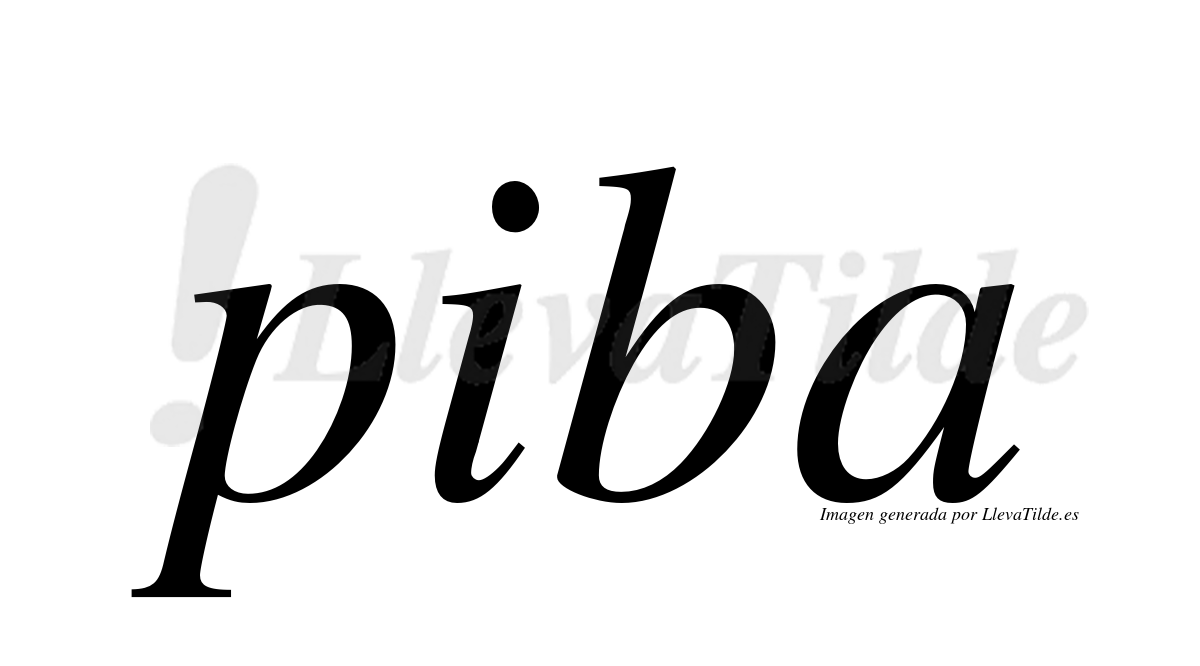 ¿Lleva tilde piba? | LlevaTilde.es