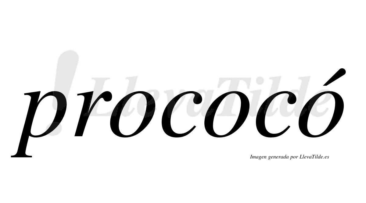 ¿Lleva tilde prococó? | LlevaTilde.es