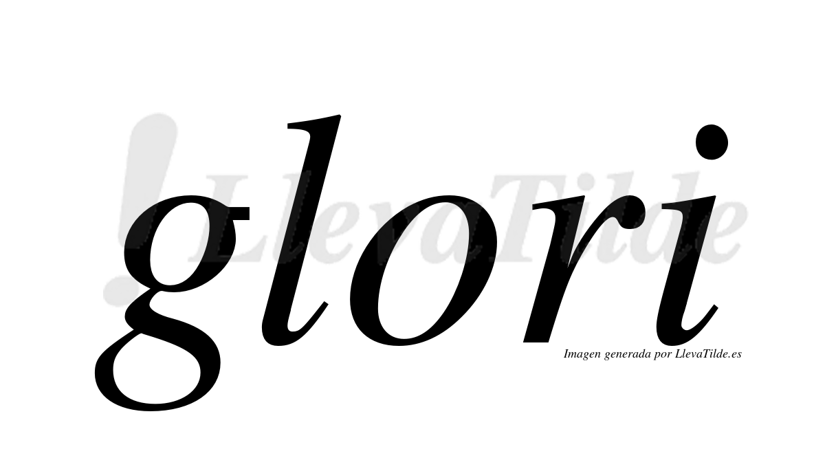¿Lleva tilde glori? | LlevaTilde.es