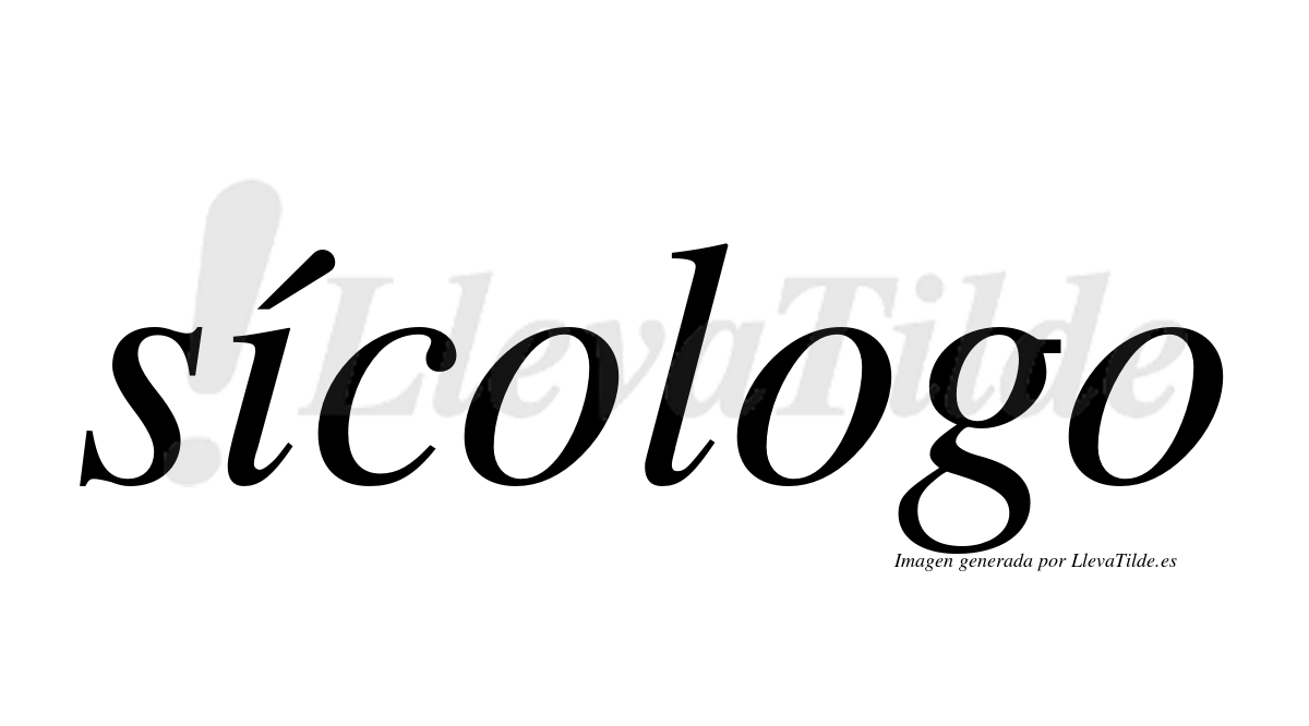 ¿Lleva tilde sícologo? | LlevaTilde.es