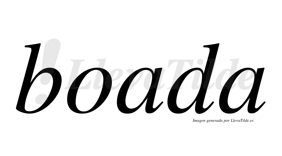 ¿Lleva tilde boada? | LlevaTilde.es