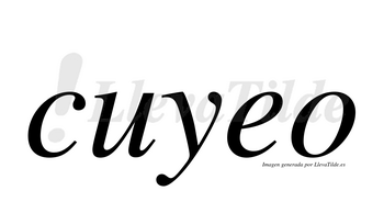 ¿Lleva tilde cuyeo? | LlevaTilde.es