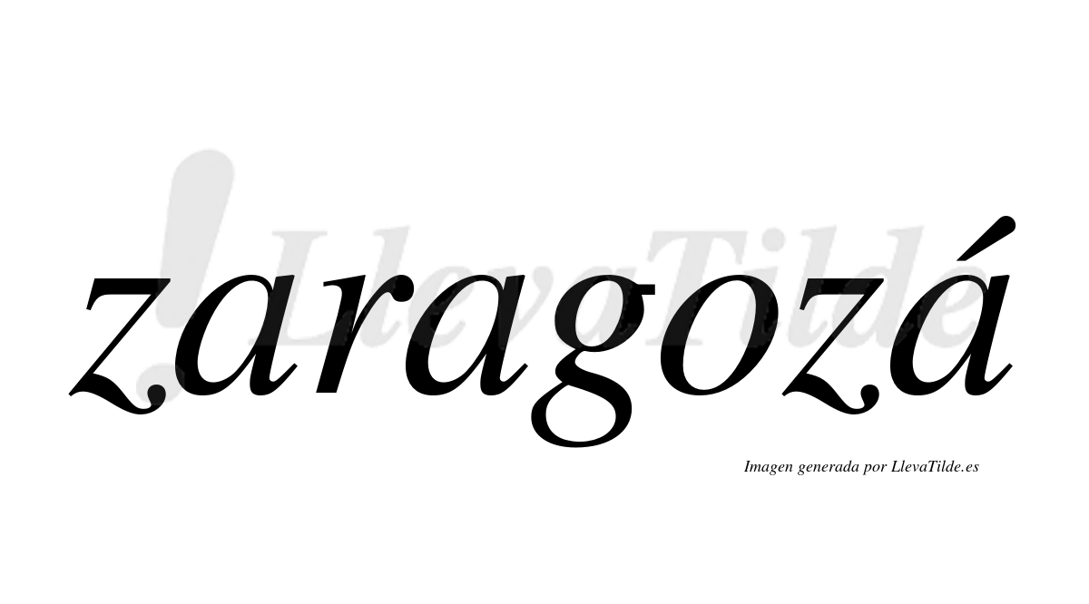 ¿Lleva tilde zaragozá? | LlevaTilde.es