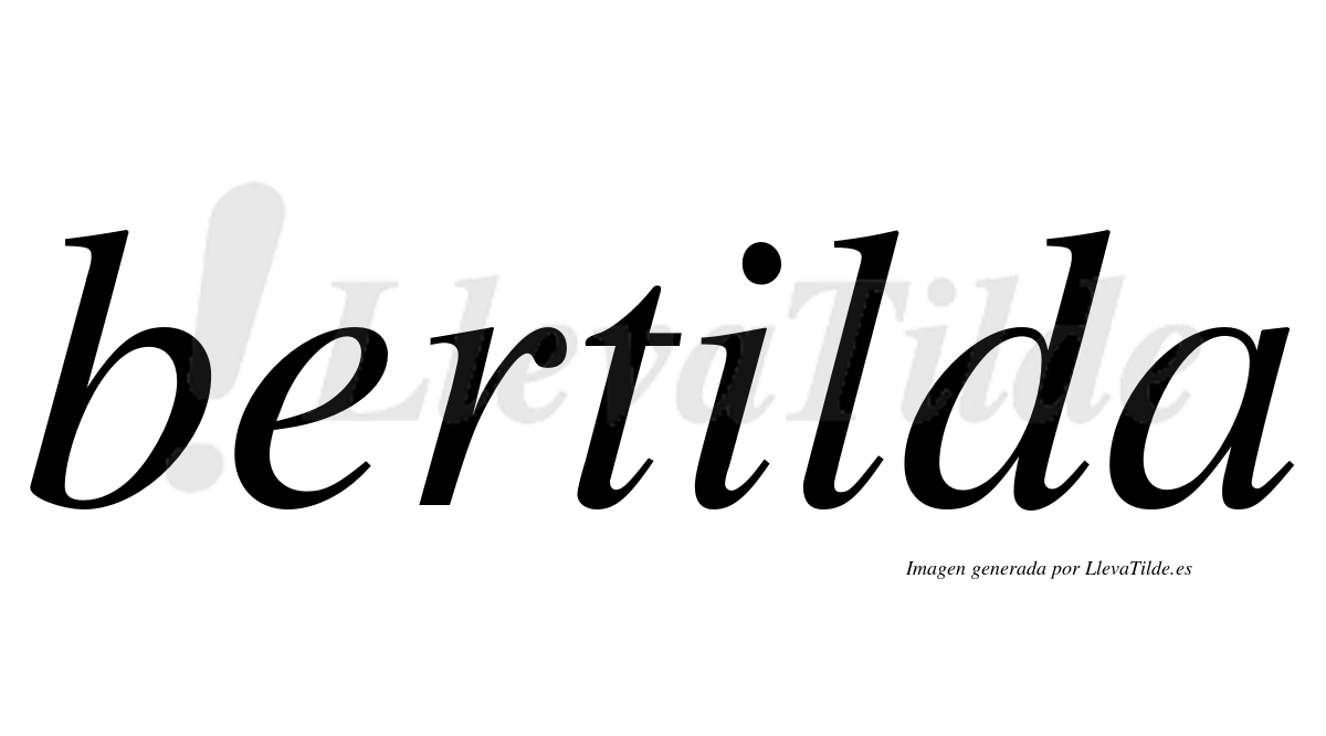 ¿Lleva tilde bertilda? | LlevaTilde.es