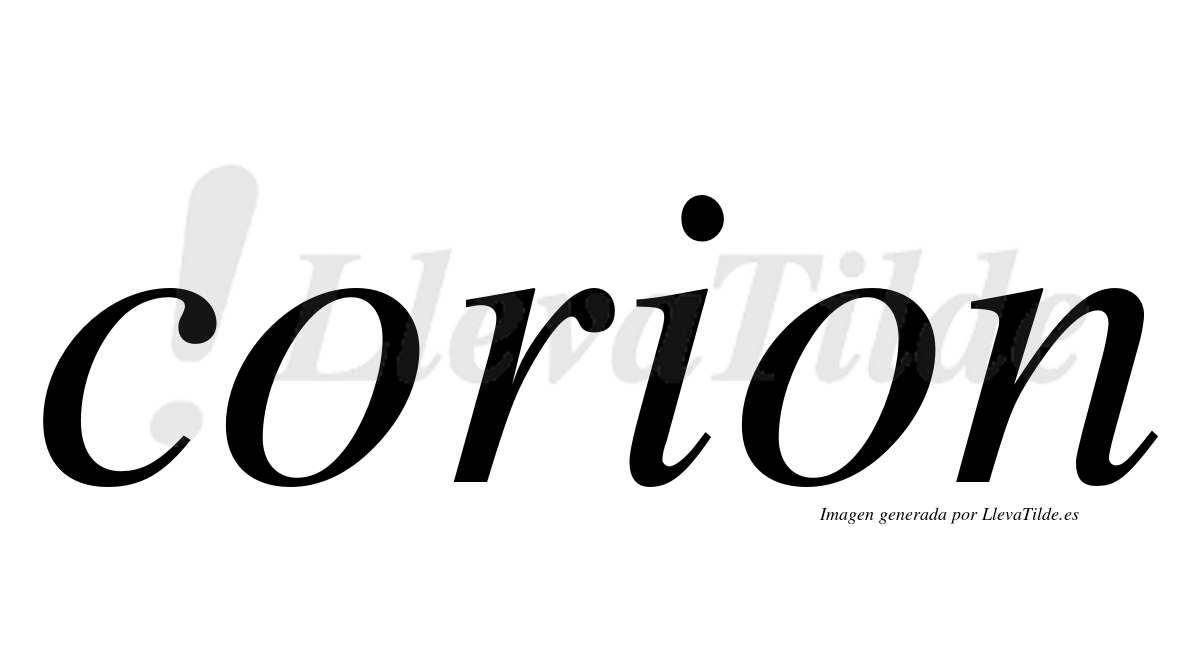 ¿Lleva tilde corion? | LlevaTilde.es