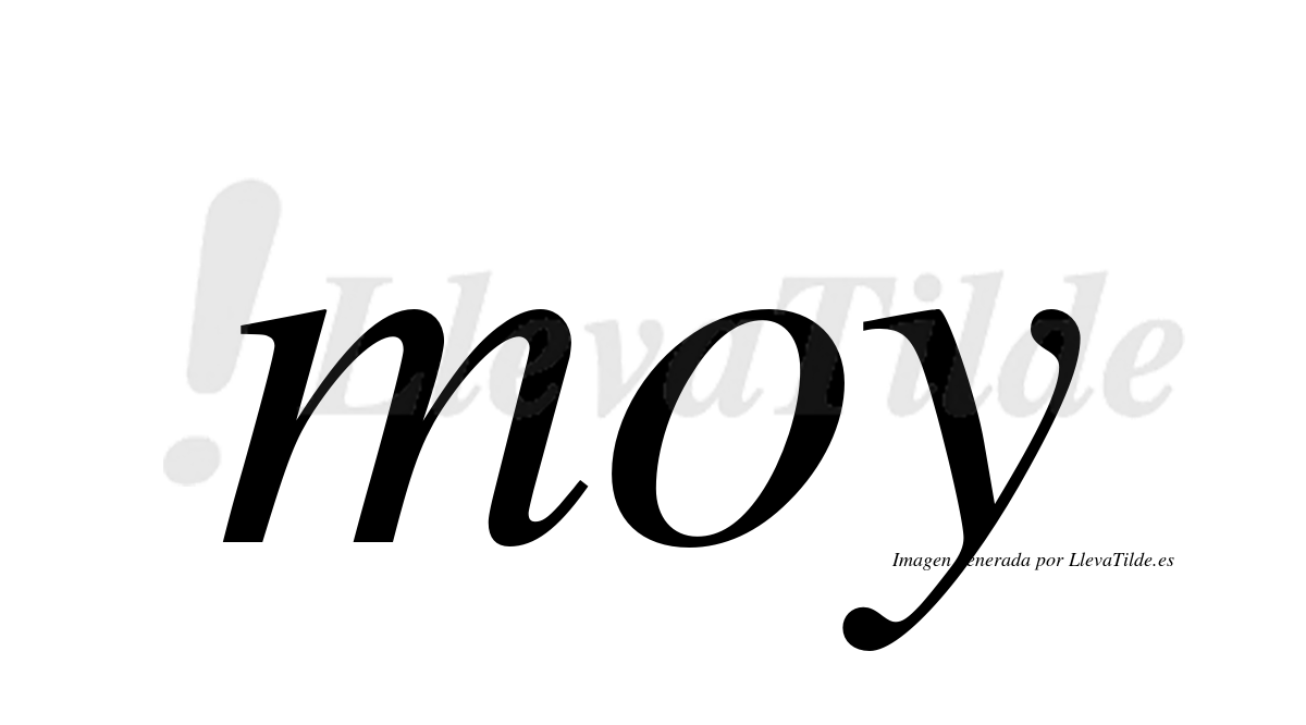 ¿Lleva tilde moy? | LlevaTilde.es