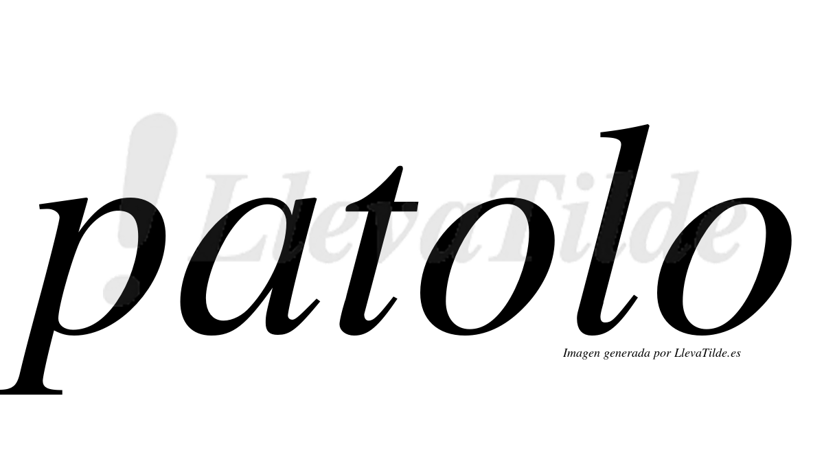 ¿Lleva tilde patolo? | LlevaTilde.es