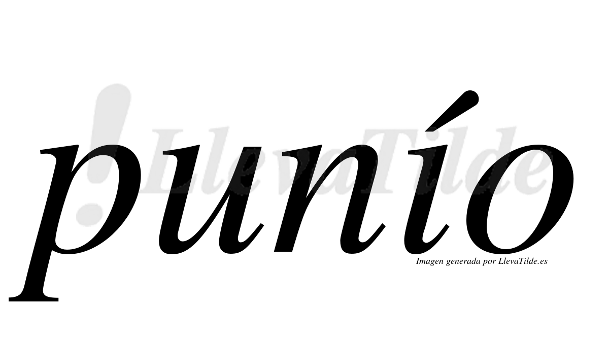 ¿Lleva tilde punío? | LlevaTilde.es
