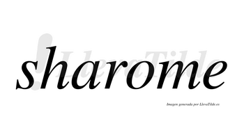 ¿Lleva tilde sharome? | LlevaTilde.es