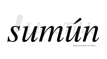 ¿Lleva tilde sumún? | LlevaTilde.es