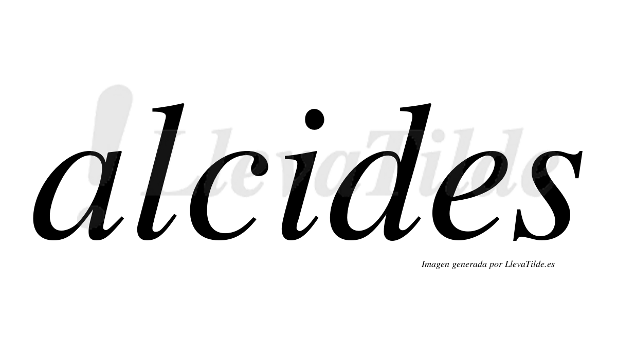 ¿Lleva tilde alcides? | LlevaTilde.es