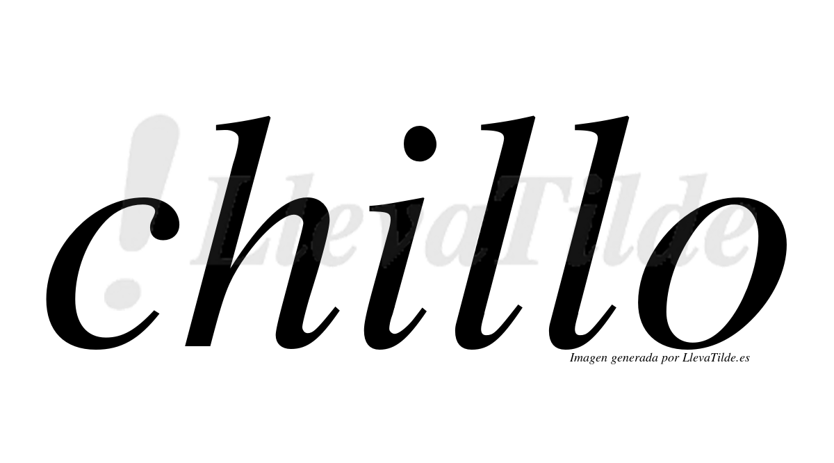 ¿Lleva tilde chillo? | LlevaTilde.es