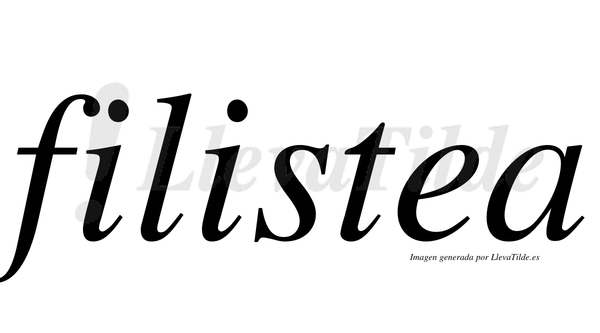 ¿Lleva tilde filistea? | LlevaTilde.es