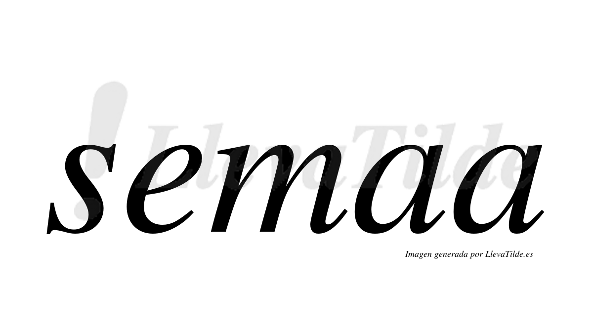 ¿Lleva tilde semaa? | LlevaTilde.es