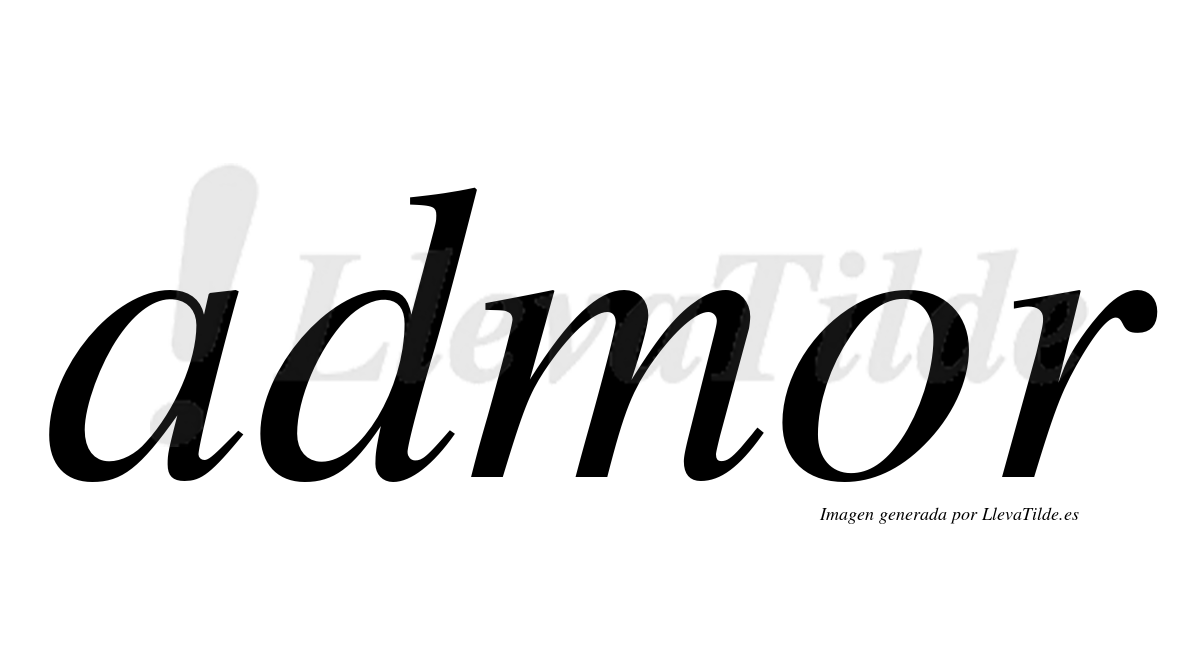 ¿Lleva tilde admor? | LlevaTilde.es