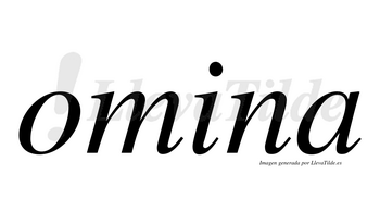 ¿Lleva tilde omina? | LlevaTilde.es
