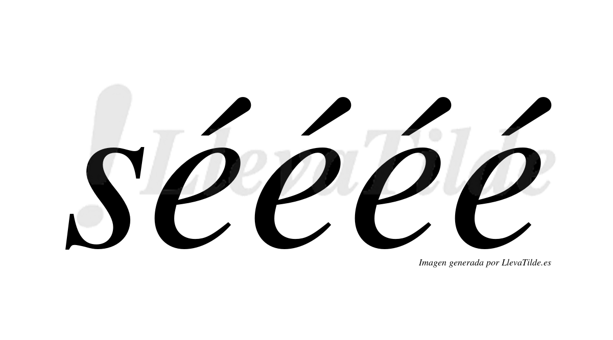 ¿Lleva tilde séééé? | LlevaTilde.es