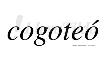 ¿Lleva tilde cogoteó? | LlevaTilde.es