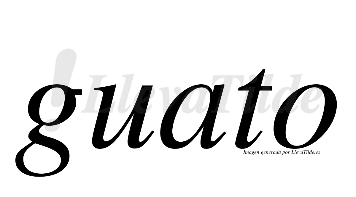 ¿Lleva tilde guato? | LlevaTilde.es