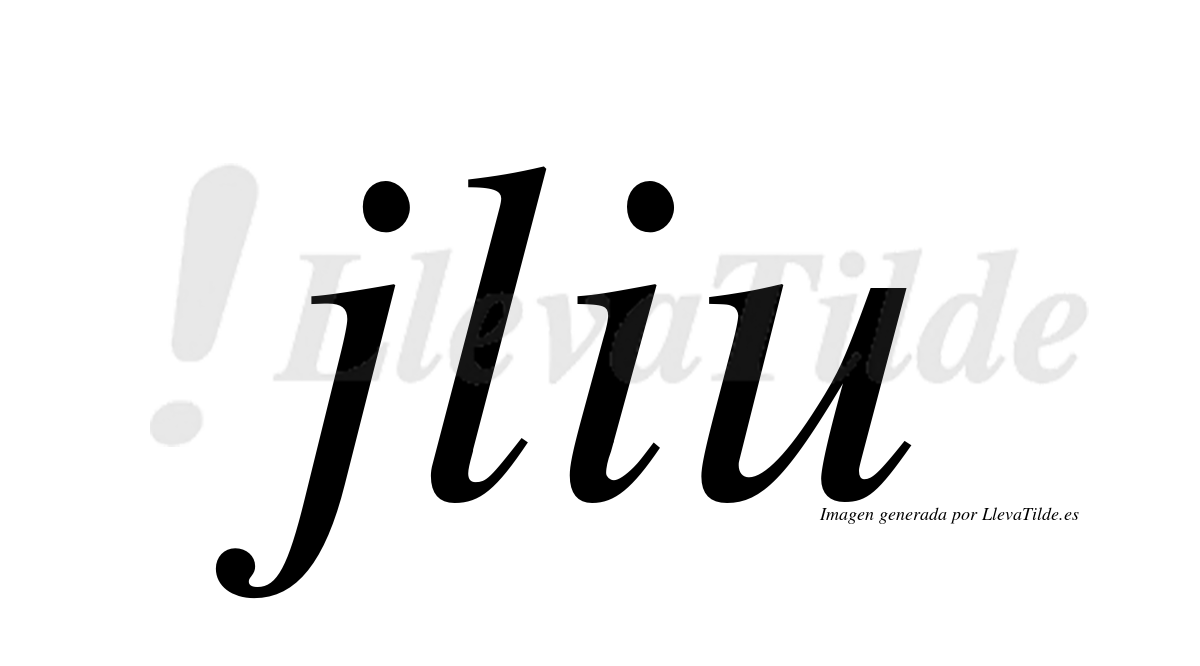 ¿Lleva tilde jliu? | LlevaTilde.es