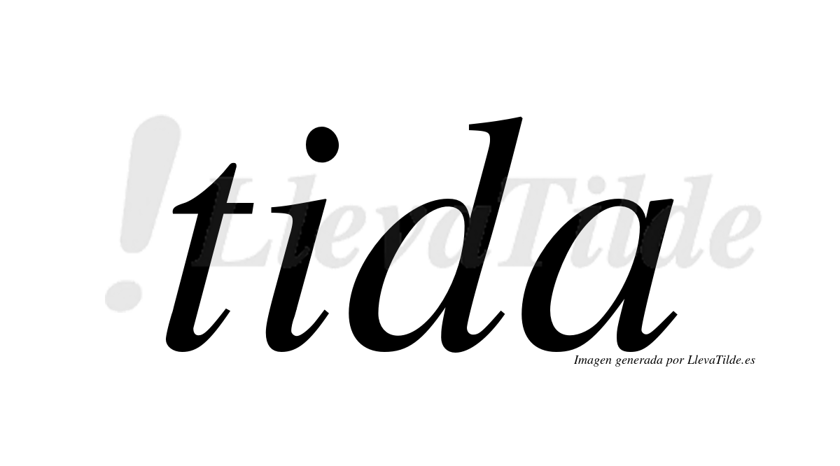 ¿Lleva tilde tida? | LlevaTilde.es